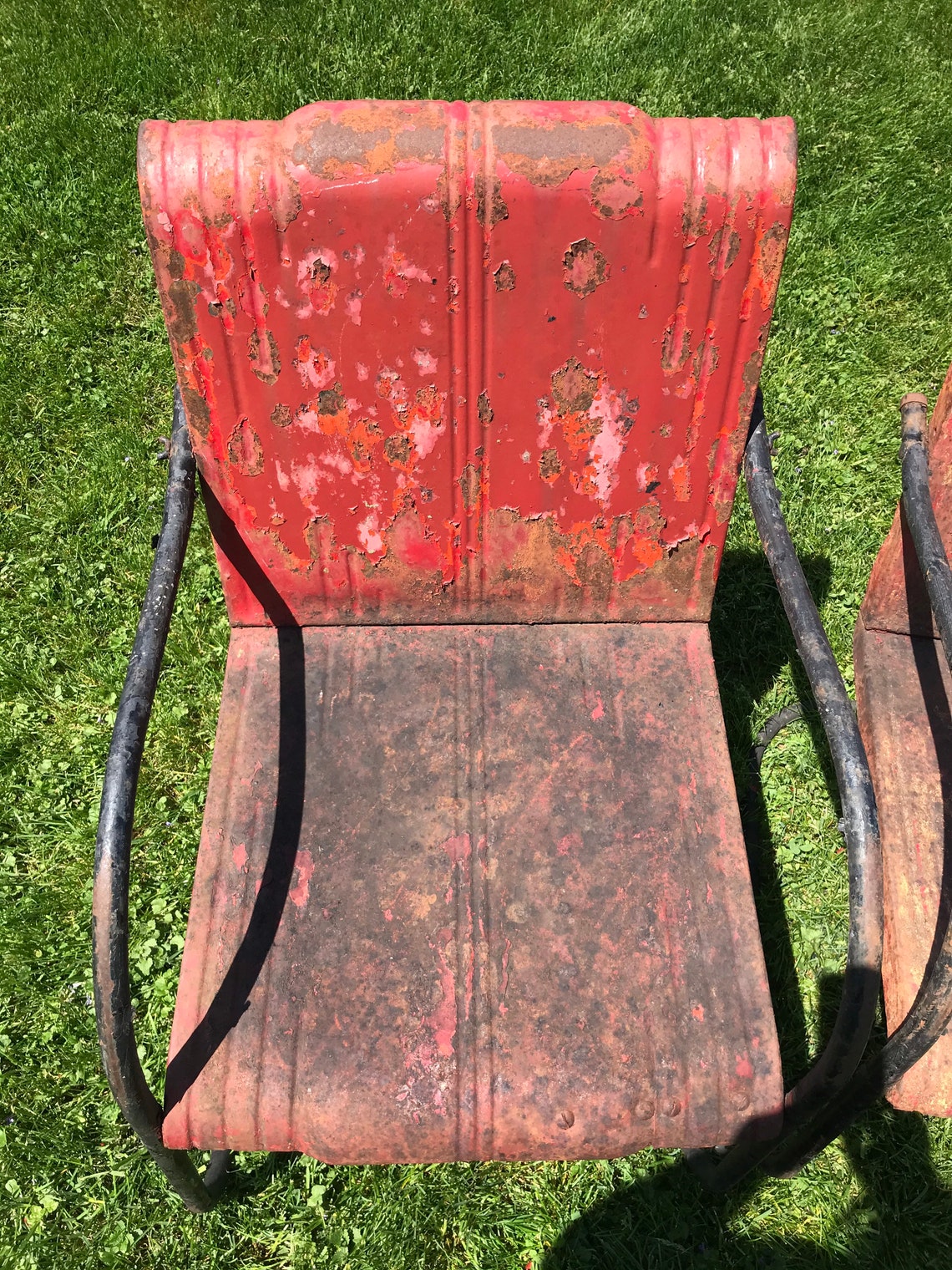 Cleveland Outdoor Welding Metal Chairs Pre Wwll Lawn Welding Chair ...