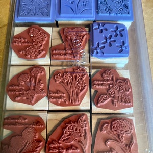 Stampin up Stamps Flower of the Month Kit Petal Prints Botanical ...