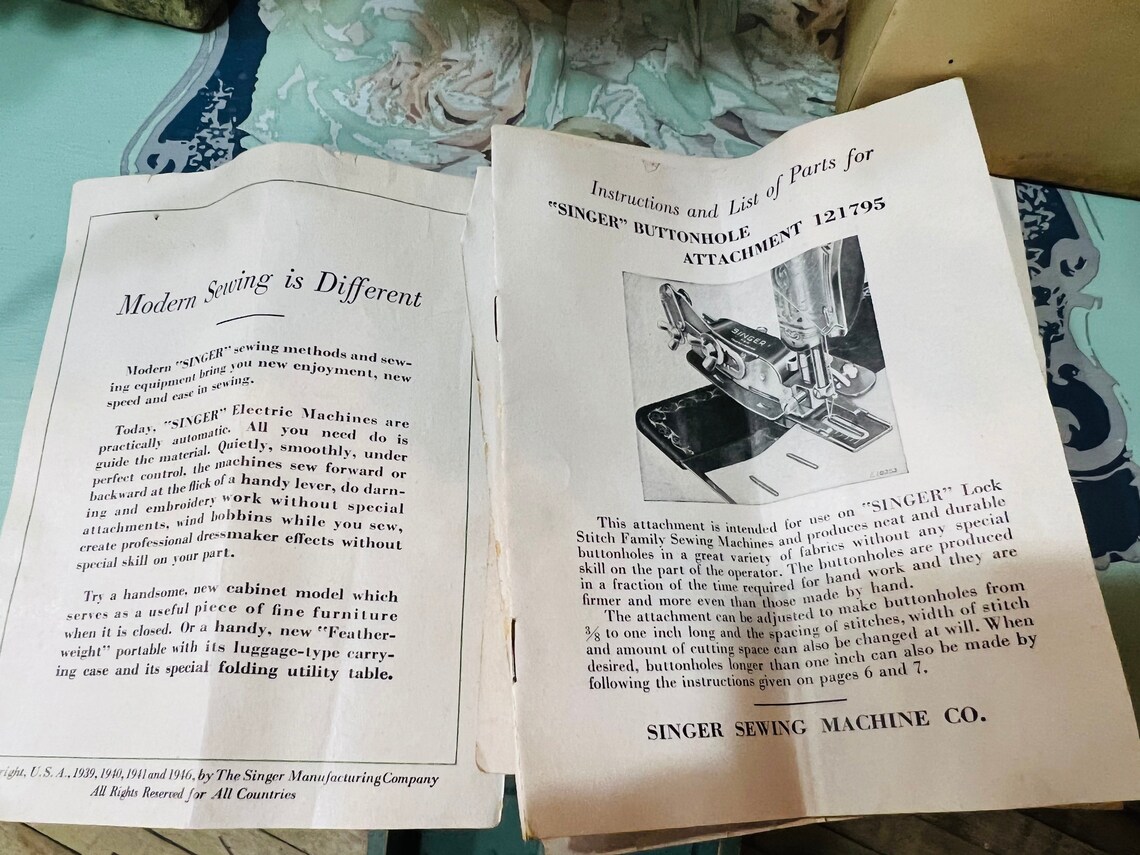 Singer Buttonhole Attachment 121795 Singer Sewing Machine - Etsy