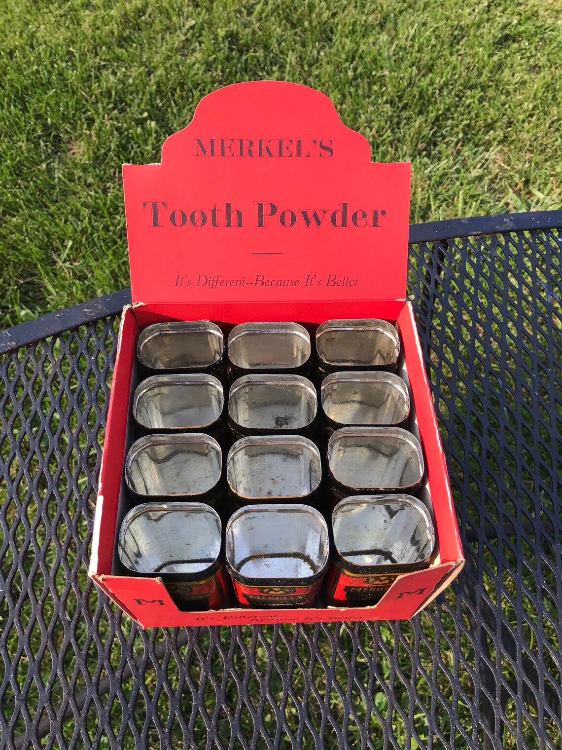 Merkels Tooth Powder Display/tins/pharmaceuticals/drug Store | Etsy