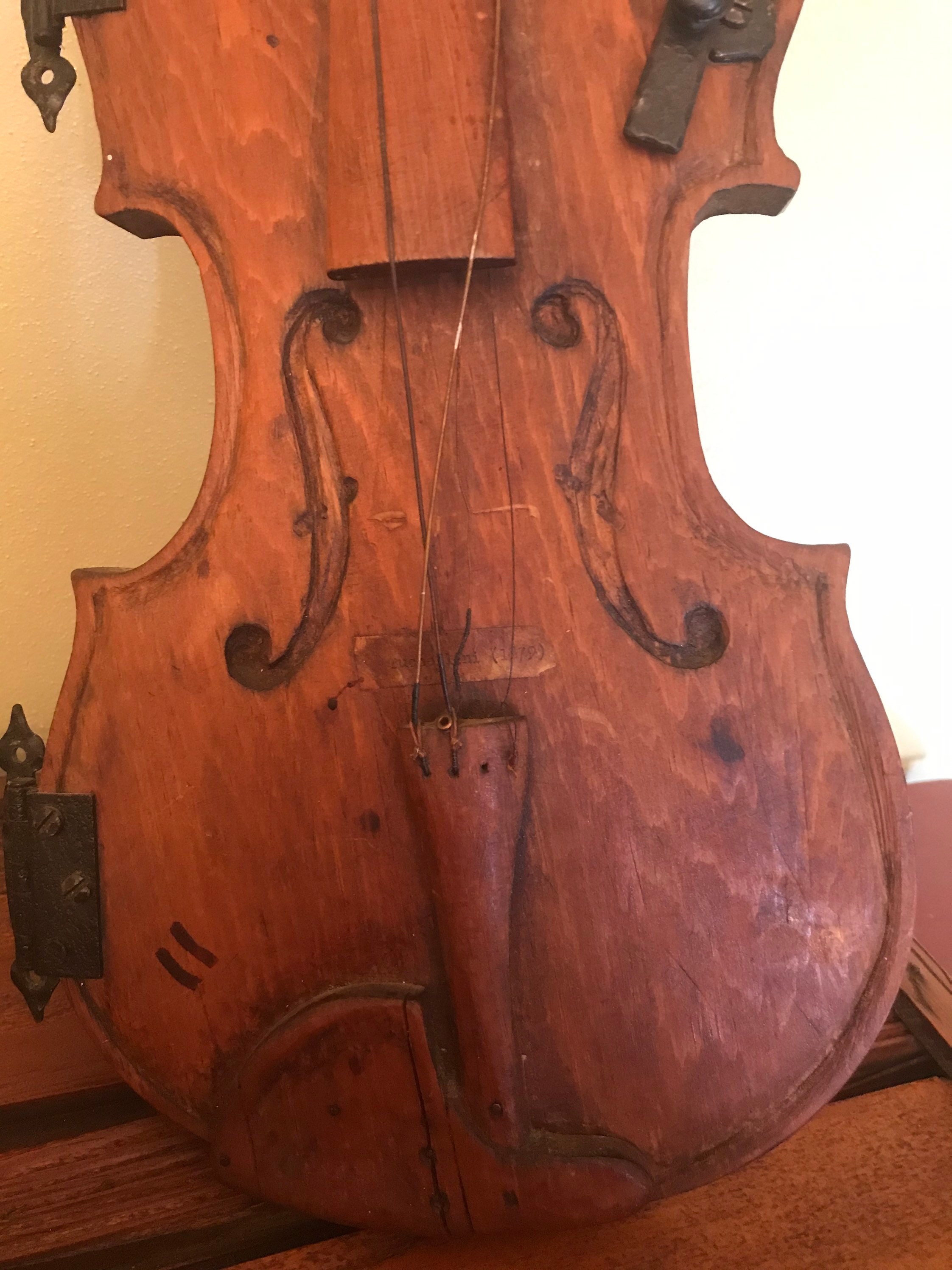 Wooden Violin/folk Art Hand Made Wooden Violin/wedding | Etsy