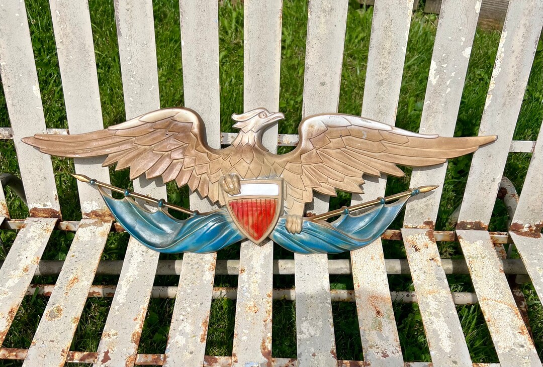 Vintage Eagle Wall Plaque Sexton Cast Metal Eagles Patriotic Indoor ...