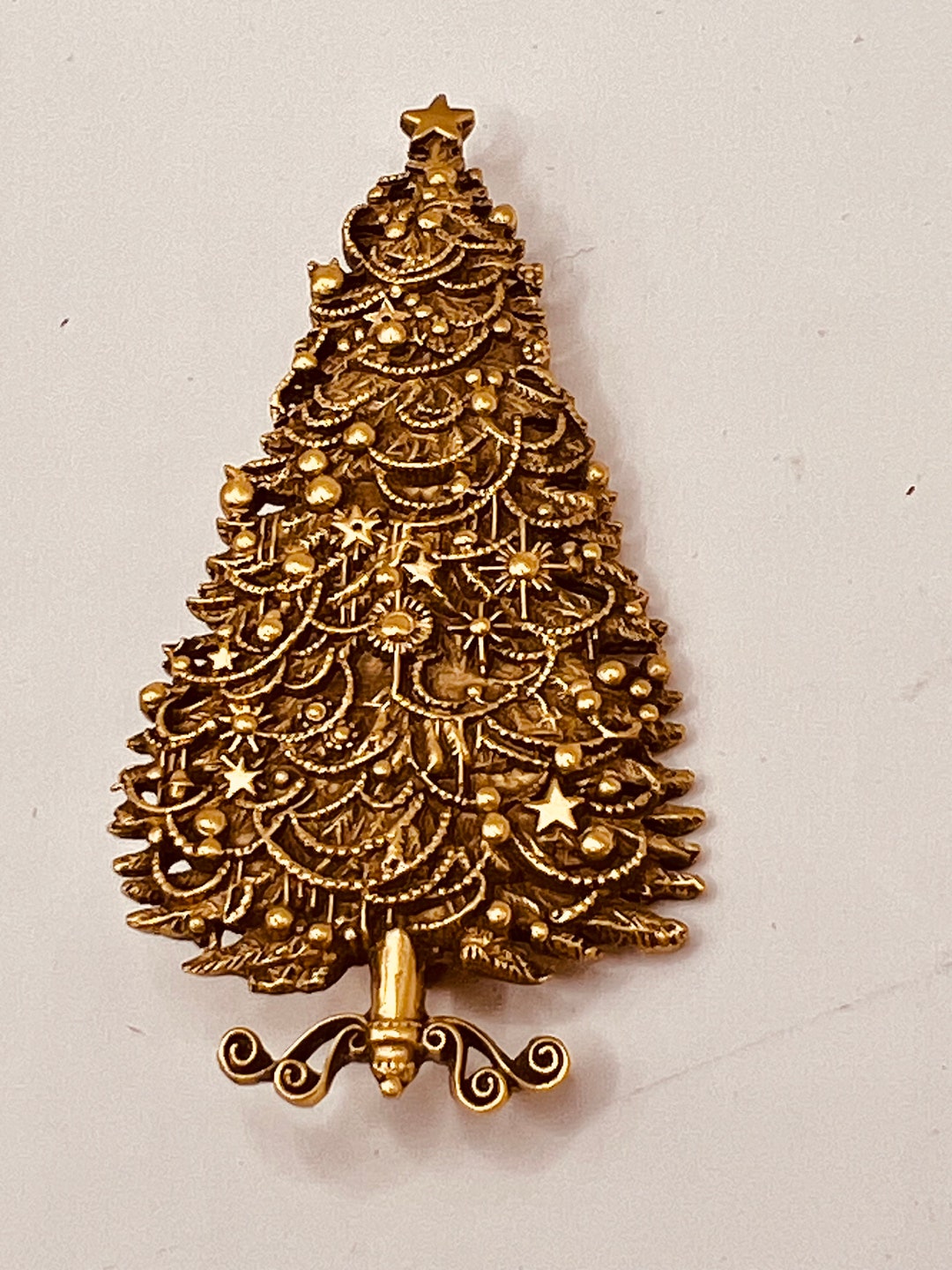 Pem Christmas Tree Brooch Victorian Pin Trees Winter Wedding Jewelry ...