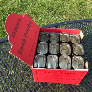 Merkels Tooth Powder Display/tins/pharmaceuticals/drug Store ...