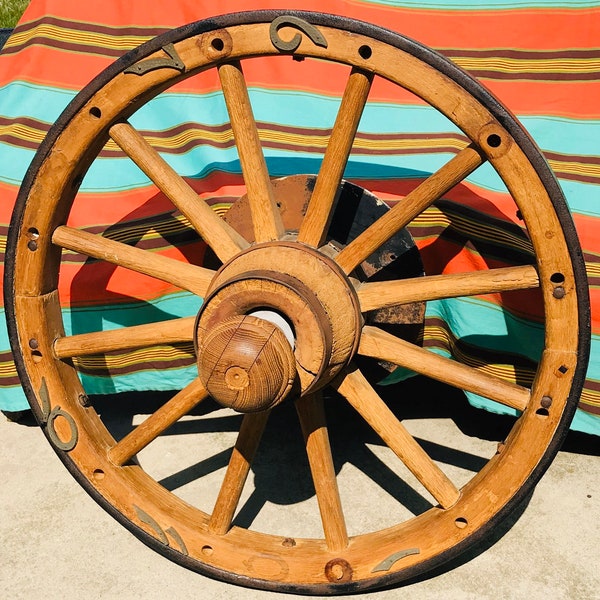 Wooden Wagon Wheel - Etsy
