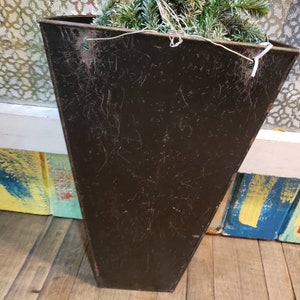 Vintage Metal Wall Planter Christmas Decor Long Country Cottage Chic ...