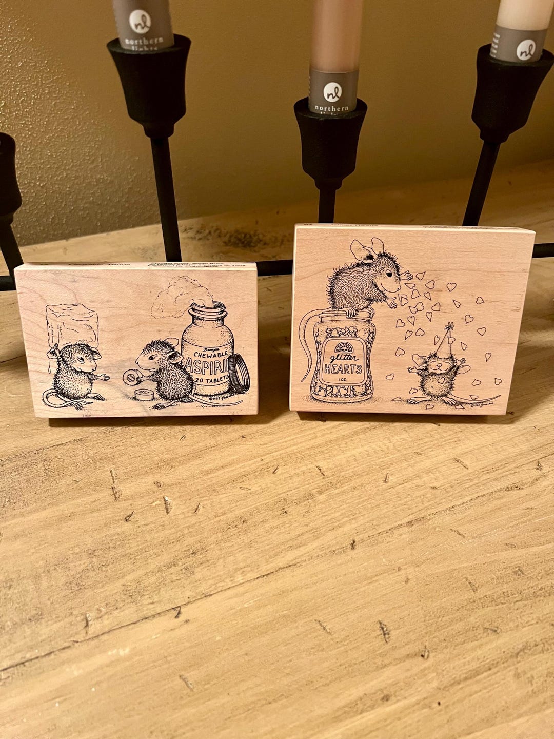 Ink Block Stamp Stampa Rosa House Mouse Designs Chewable Aspirin ...