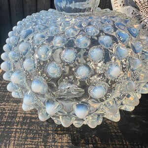 Vintage Hobnail Moonstone Opalescent Glass Decanters With Stopper ...