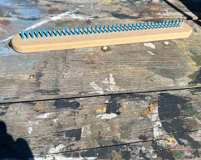 Vintage Cindwood Loom Hand Towel Rake Knitting Looms 3/8 40 Peg ...
