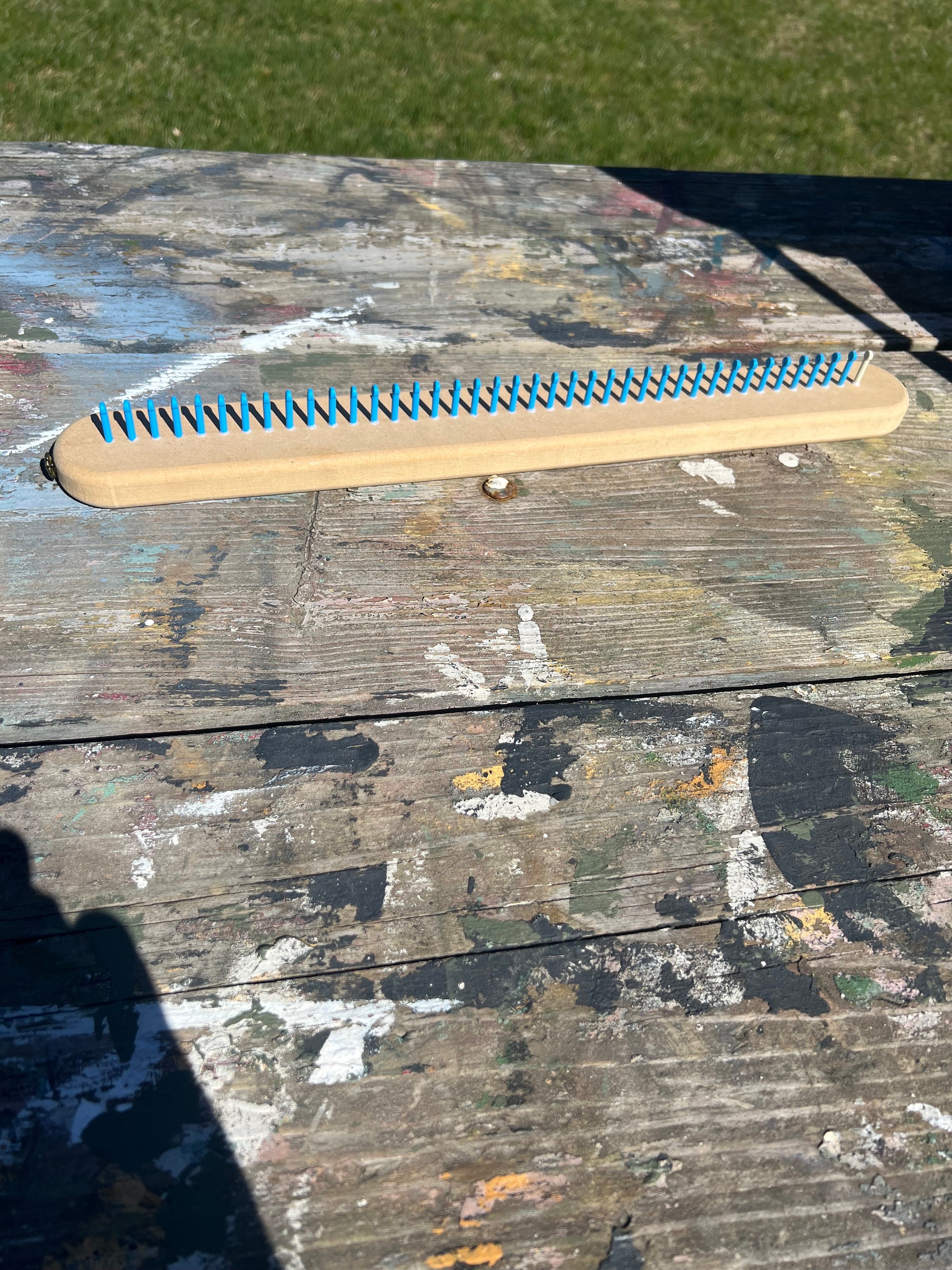 Vintage Cindwood Loom Hand Towel Rake Knitting Looms 3/8 40 Peg ...