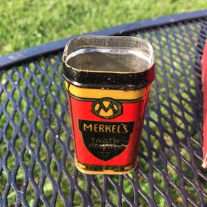 Merkels Tooth Powder Display/tins/pharmaceuticals/drug Store ...