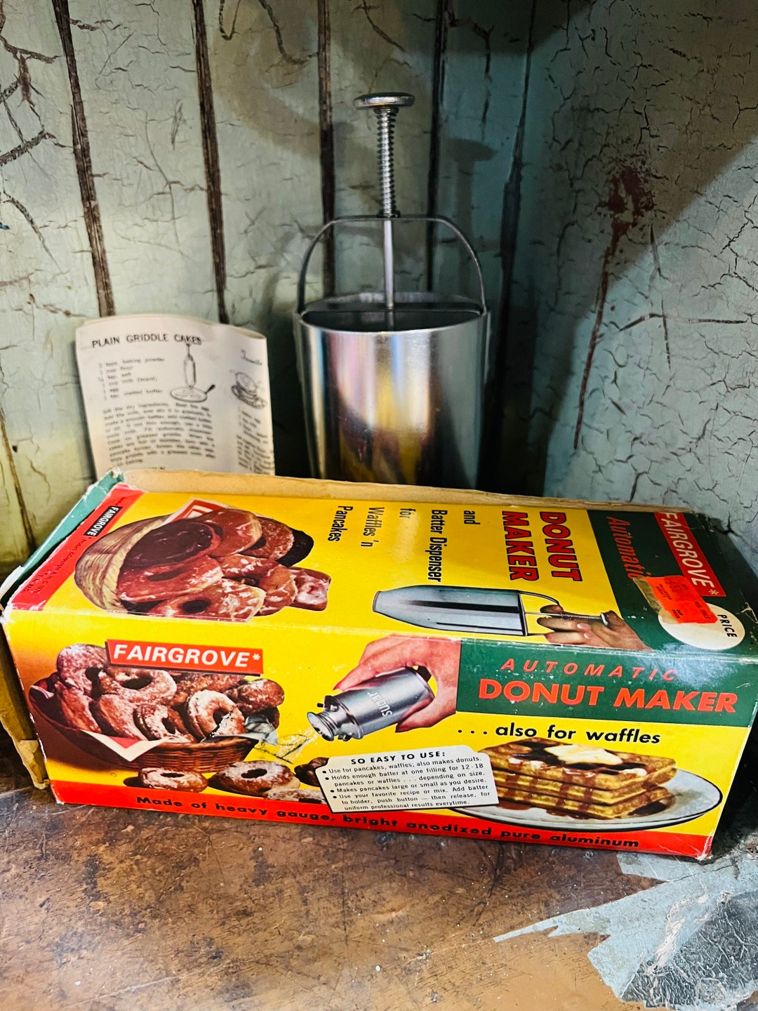 Automatic Donut and Pancake Maker Vintage Fairgrove Donut Advertising ...