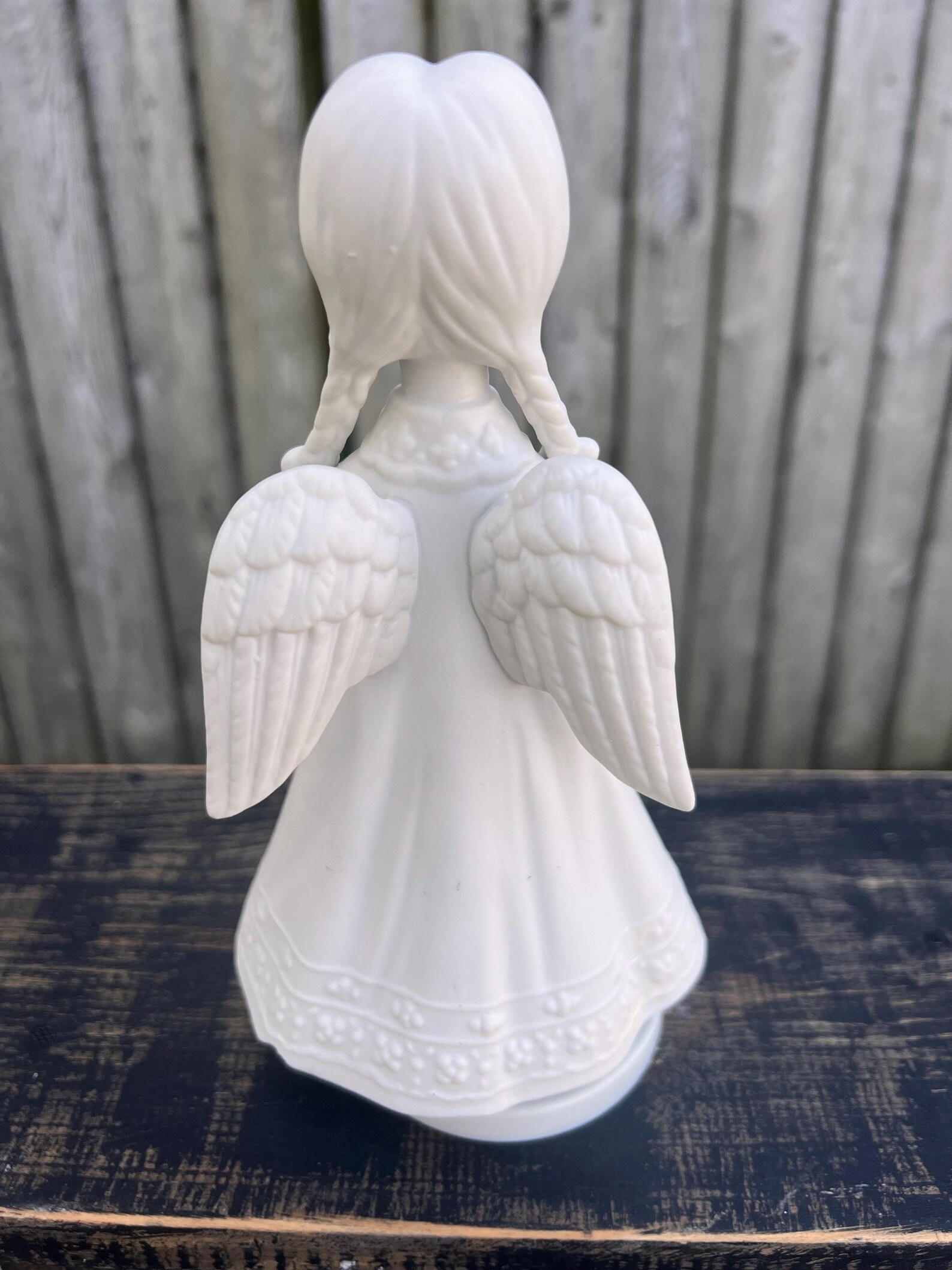 Musical Nordic Angel AES Japan Rotating Bisque Angels Christmas Holiday ...