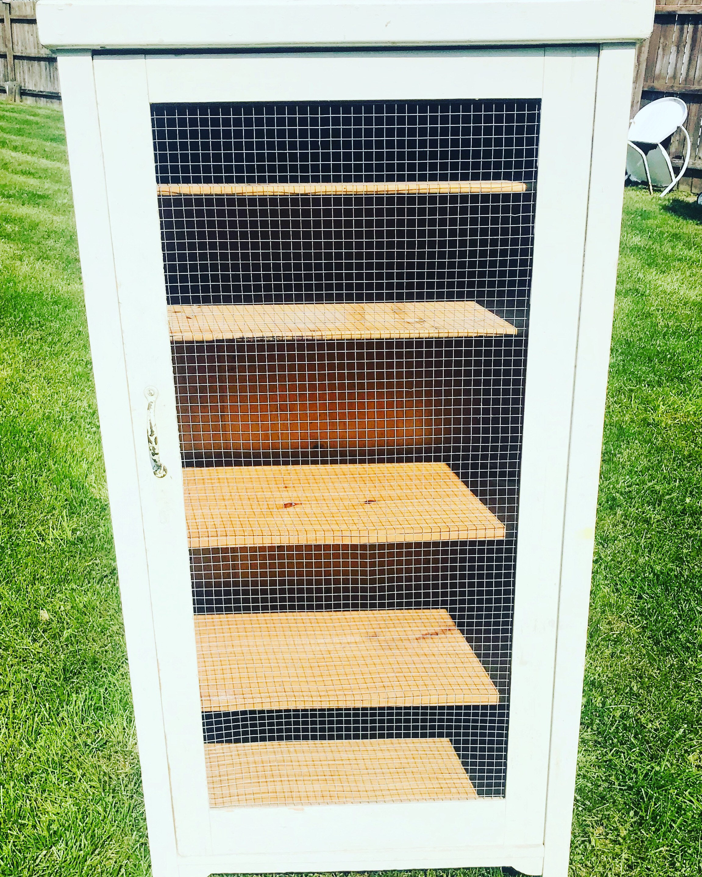 White Chippy Paint Pie Safe Farmhouse Cupboard Kitchen Cabinet | Etsy