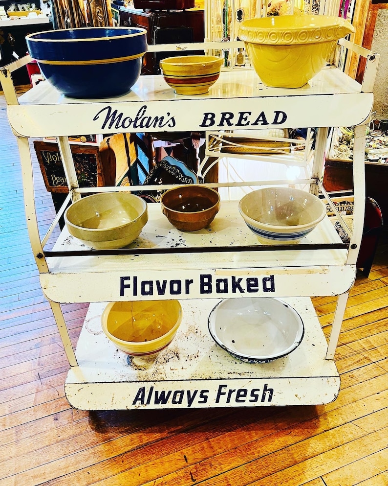 Grocery Store Tiered Rack Bread Display Vintage Advertising - Etsy