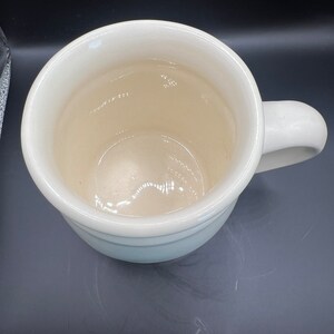 Vintage Blue Banded Pottery Mug Handmade Art Pottery Farmhouse Kitchen ...