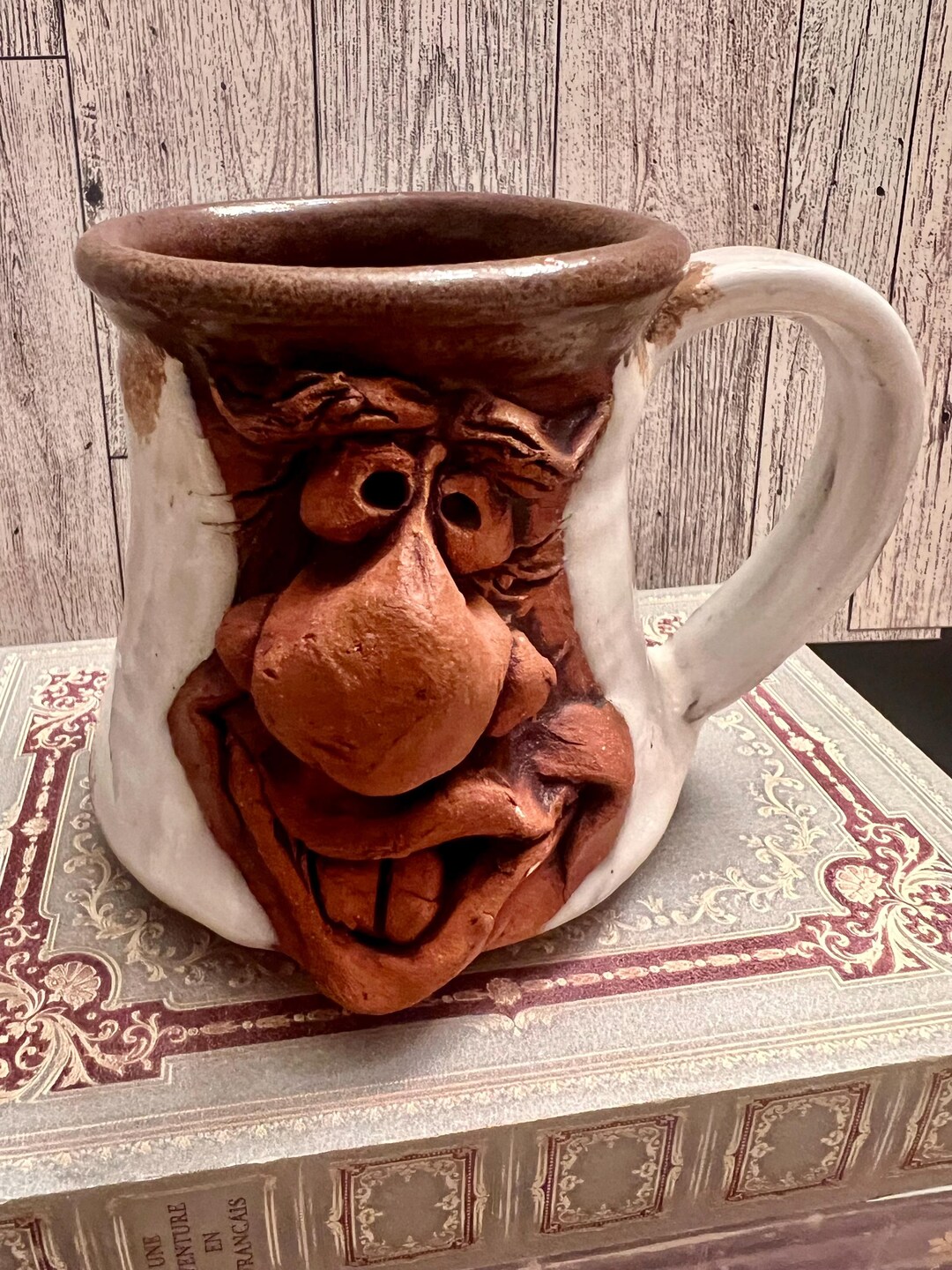 Funny Face Pottery Mug Mark Thorson Vintage Coffee Mugs Cups Whimsical ...