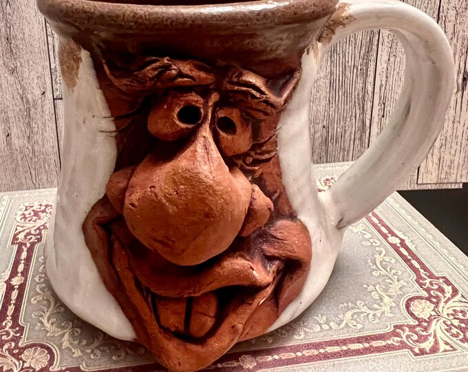 Funny Face Pottery Mug Mark Thorson Vintage Coffee Mugs Cups Whimsical ...
