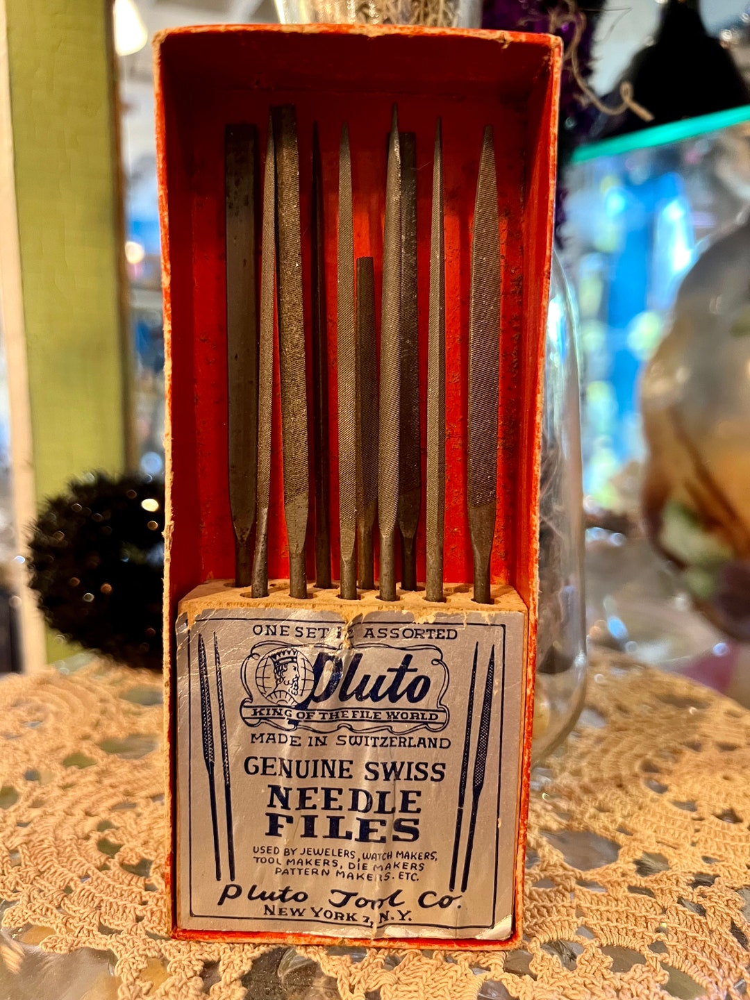 Pluto Genuine Swiss Needle Files Assorted Set Round Flat Steel File ...