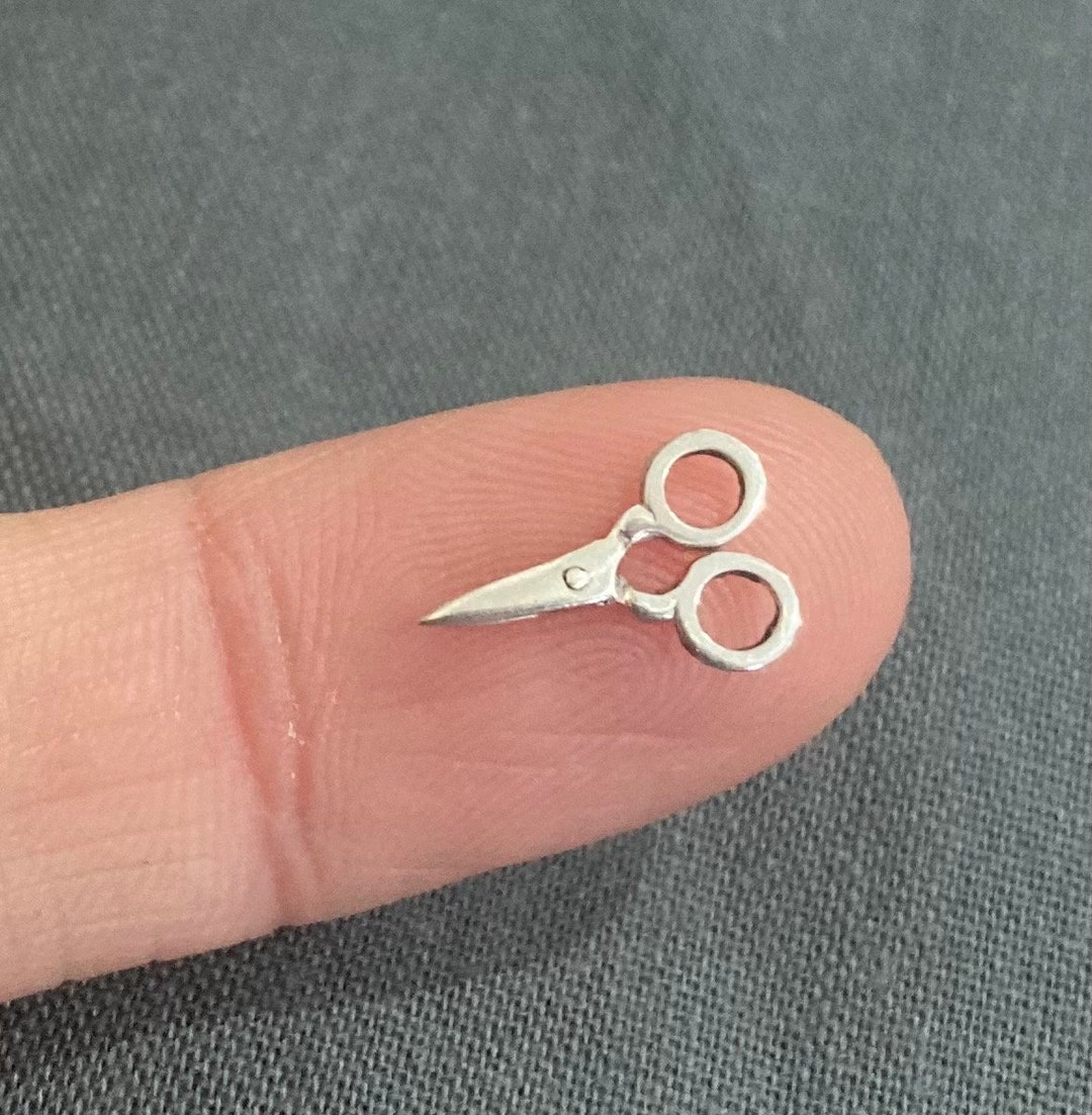 Tiny Handmade Silver Scissors - Etsy