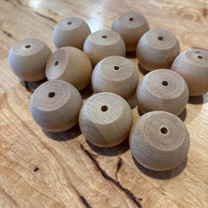 Unfinished Wood Ball Knobs 1-1/2 Inch for Cabinets Drawers Crafts Lot of 12 - Etsy