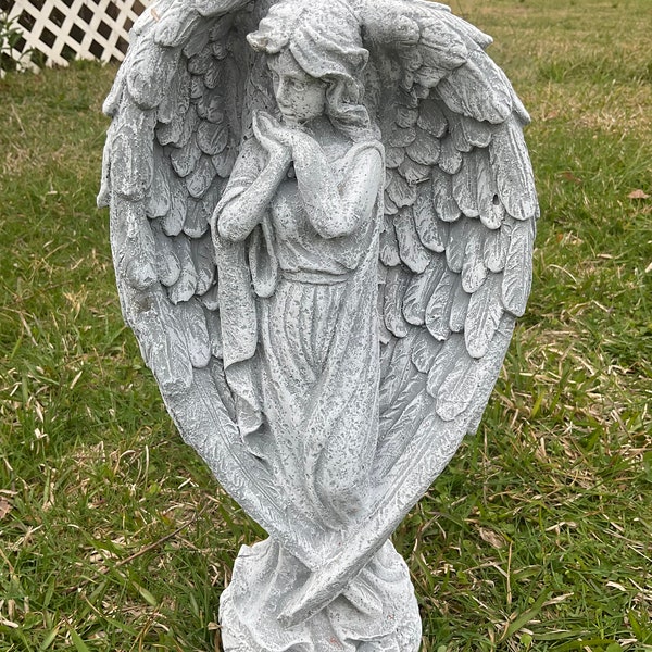 Antique Angel Statues - Etsy