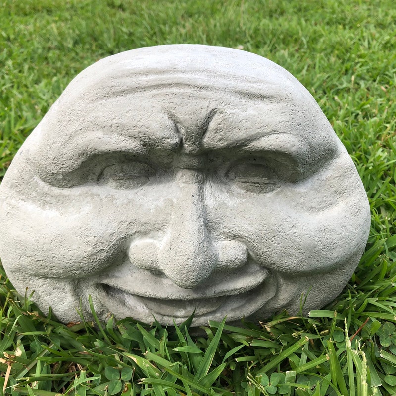 Garden Face Statues - Etsy