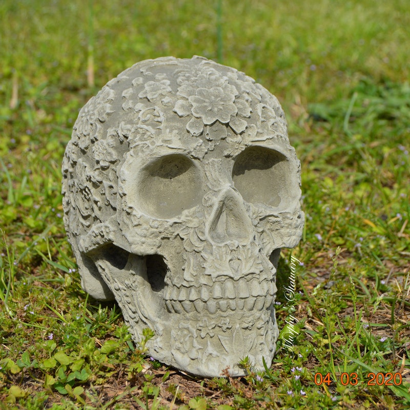 Concrete Skulls - Etsy