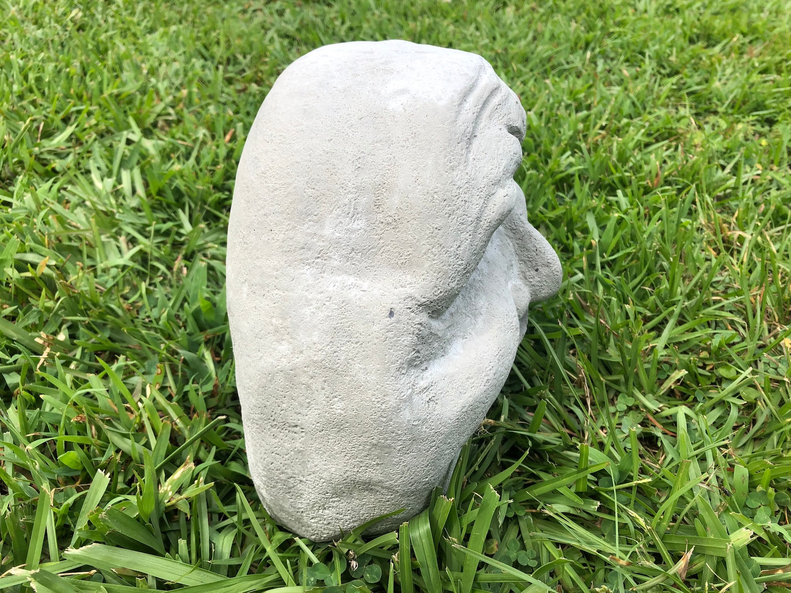 Rock Face Statue Garden Art Yard Art - Etsy