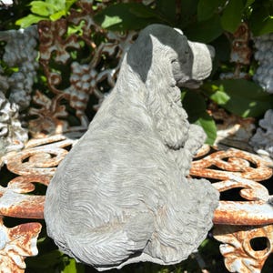 Cocker Spaniel Concrete Statue Dog Pet Memorial Garden Statue - Etsy
