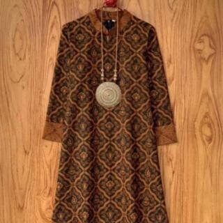 Tunic Batik Sogan Solo, Batik Dress, Batik, Boho Dress, Bohemian Dress ...