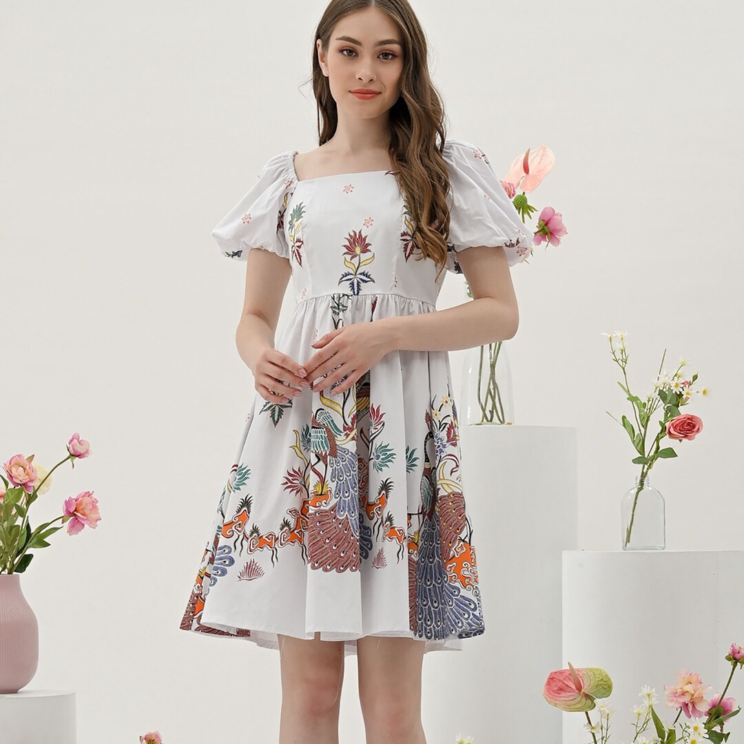 Bebeca Nora Women's Batik Dress A Unique Statement of Style, Batik ...
