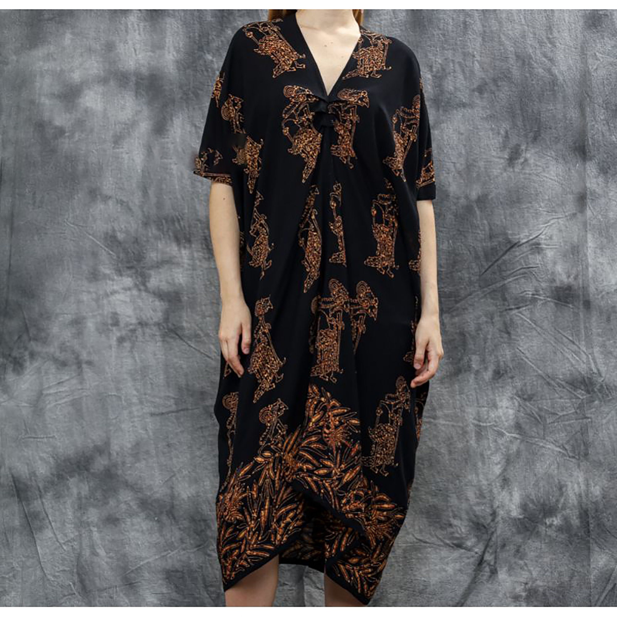 Aira Batik Paris Wayang Caftan Batik Dress Batik Boho - Etsy Aira Batik Paris Wayang Caftan Batik Dress Batik Boho - Etsy