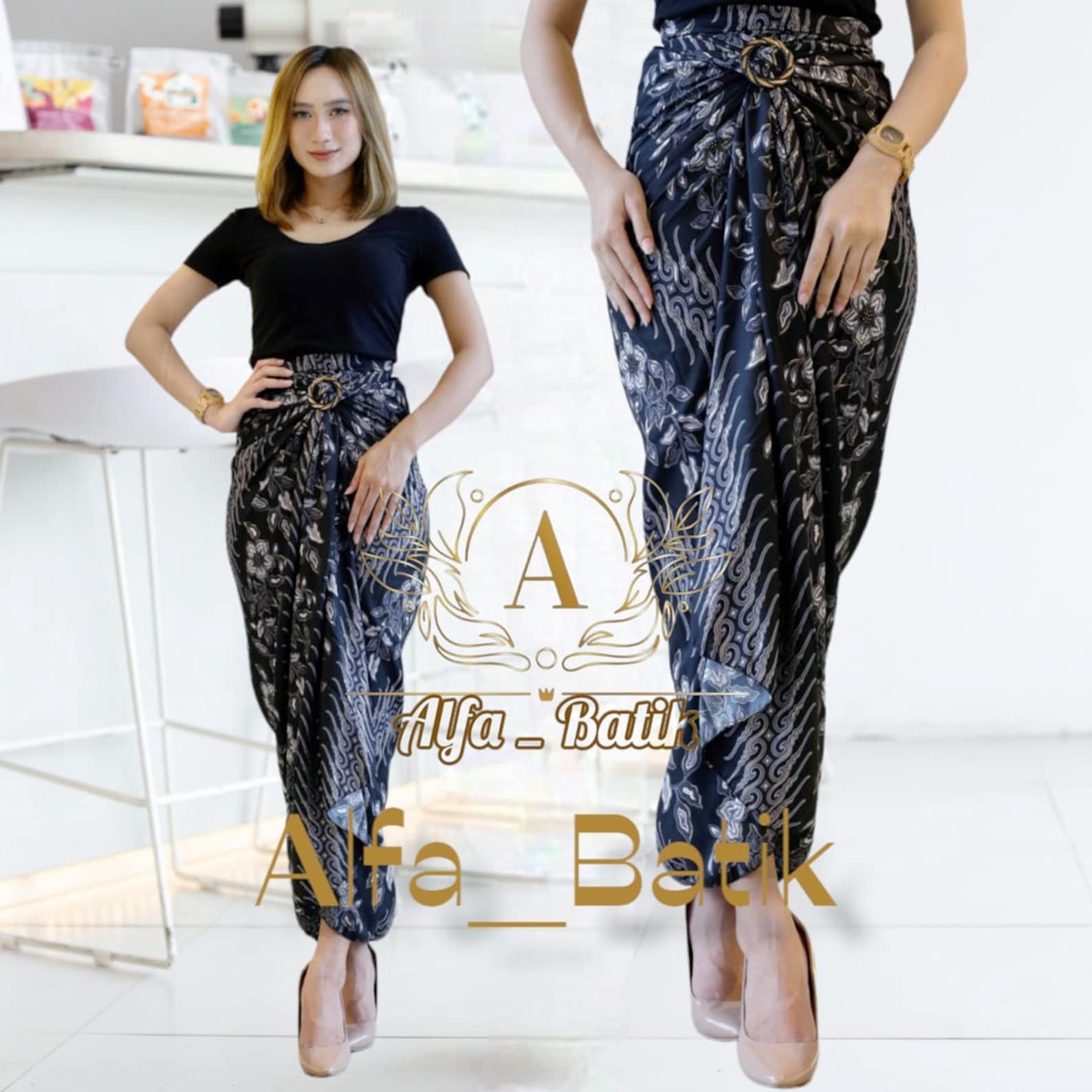 Ethnic Batik Wrap Skirt, Batik Pattern Skirt, Wrap Skirt, Batik Skirt ...