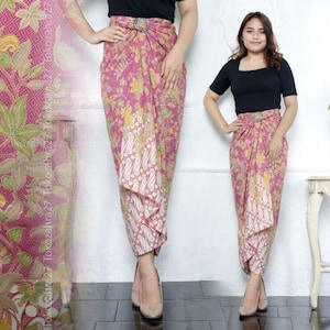 Ethnic Batik Wrap Skirt Batik Pattern Skirt Wrap Skirt Batik Skirt