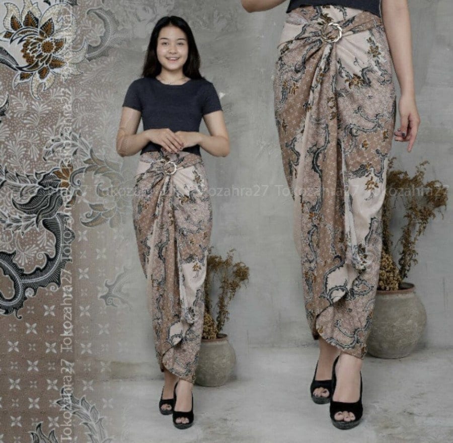 Ethnic Batik Wrap Skirt, Batik Pattern Skirt, Wrap Skirt, Batik Skirt ...