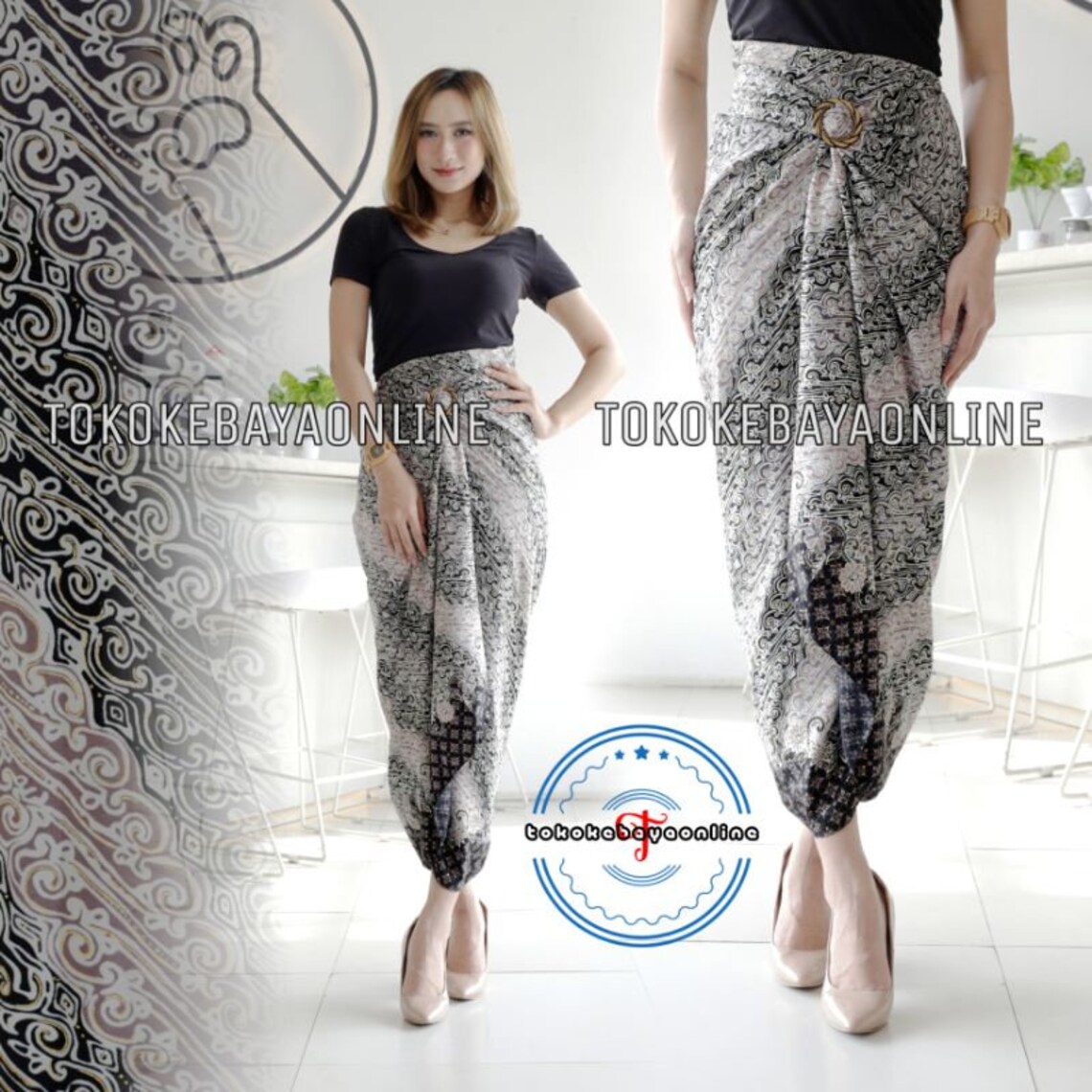 Ethnic Batik Wrap Skirt, Batik Pattern Skirt, Wrap Skirt, Batik Skirt ...