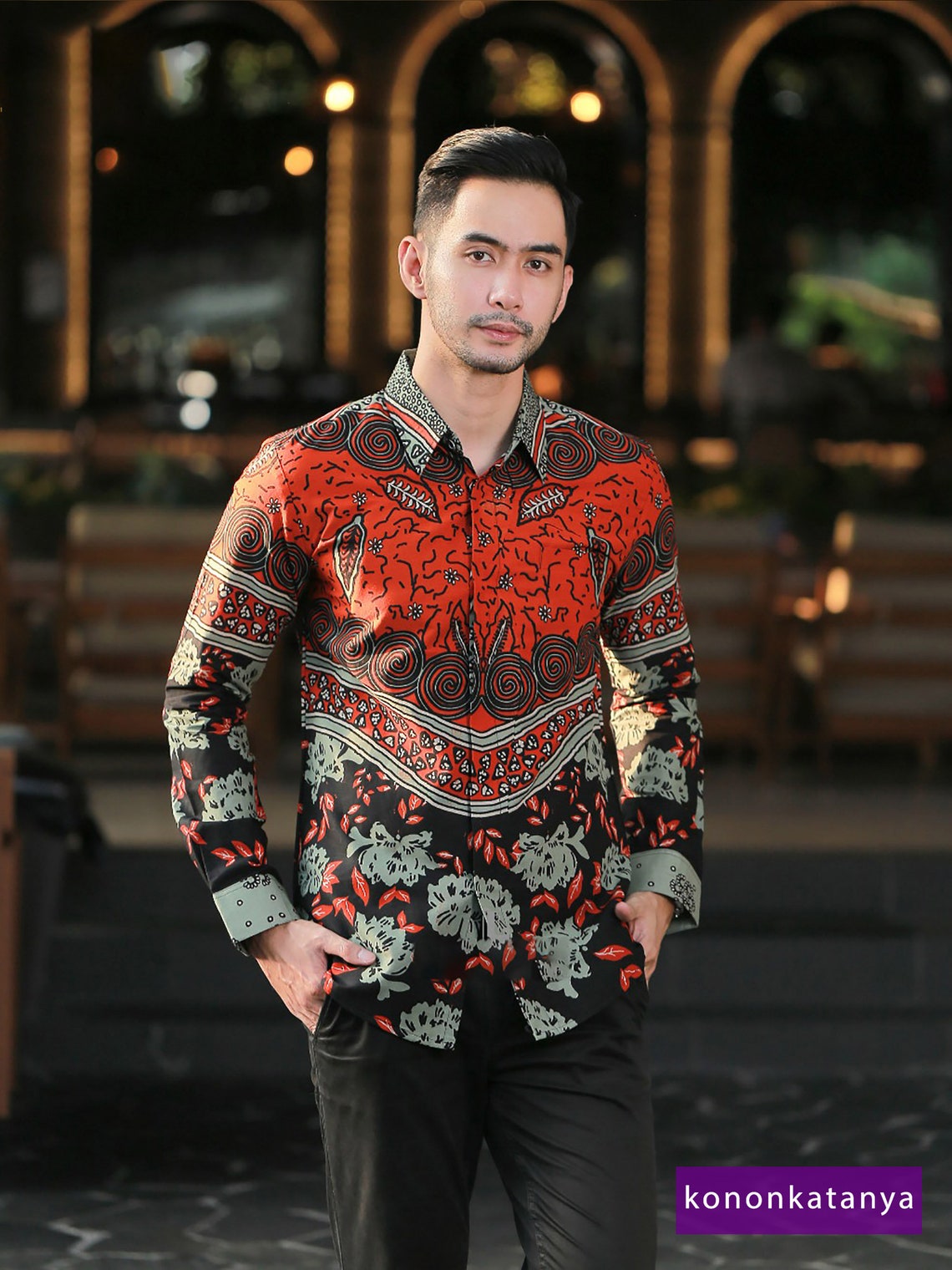 Heritage Elegance Nawasena Premium Long Sleeve Batik Shirt by Lakhsana ...
