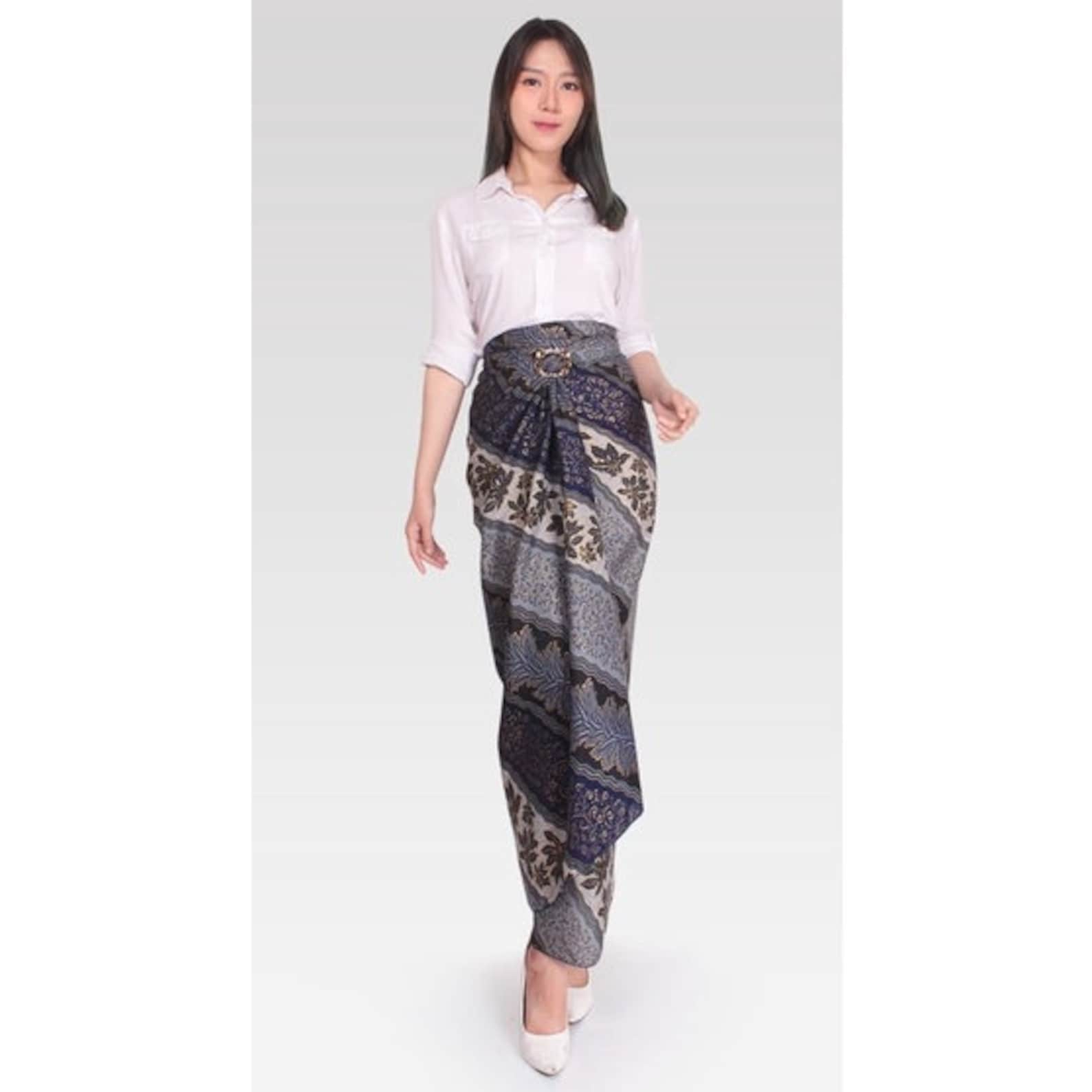 Ethnic Batik Wrap Skirt, Batik Pattern Skirt, Wrap Skirt, Batik Skirt ...