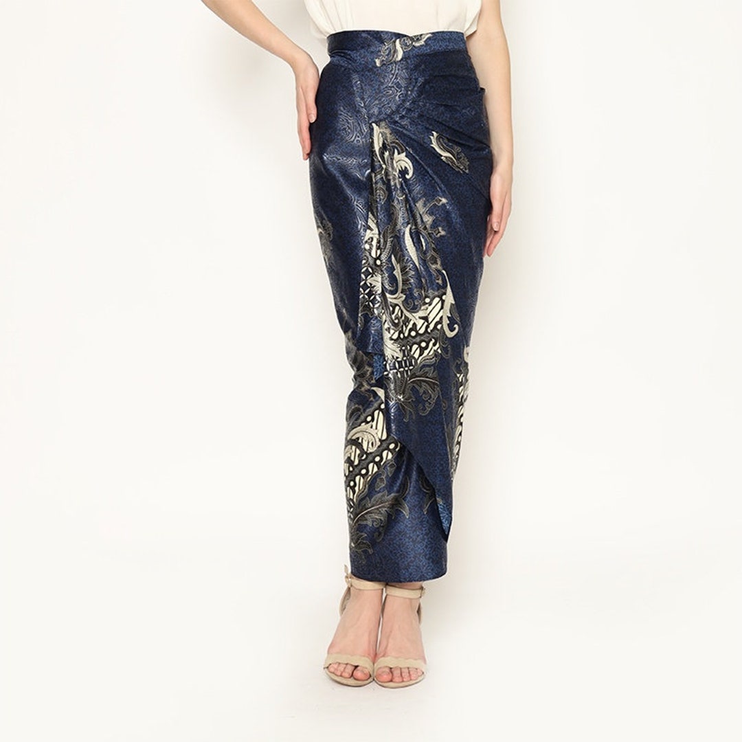My Aksa Women's Batik Wrap Skirt Amara Aziz, Ethnic Batik Wrap Skirt ...