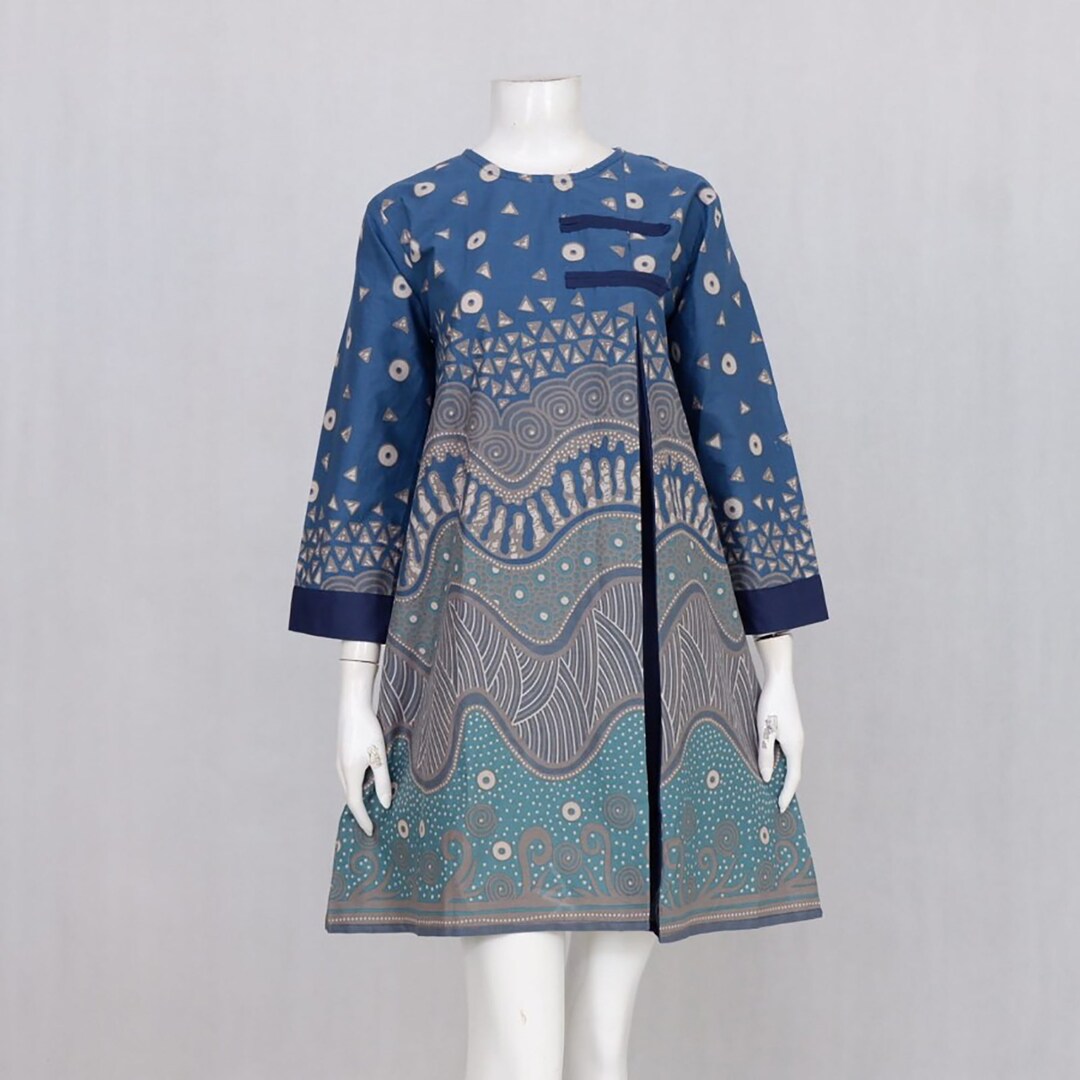 Marwati Nastin Batik Dress Embrace Modernity in Traditional Elegance ...
