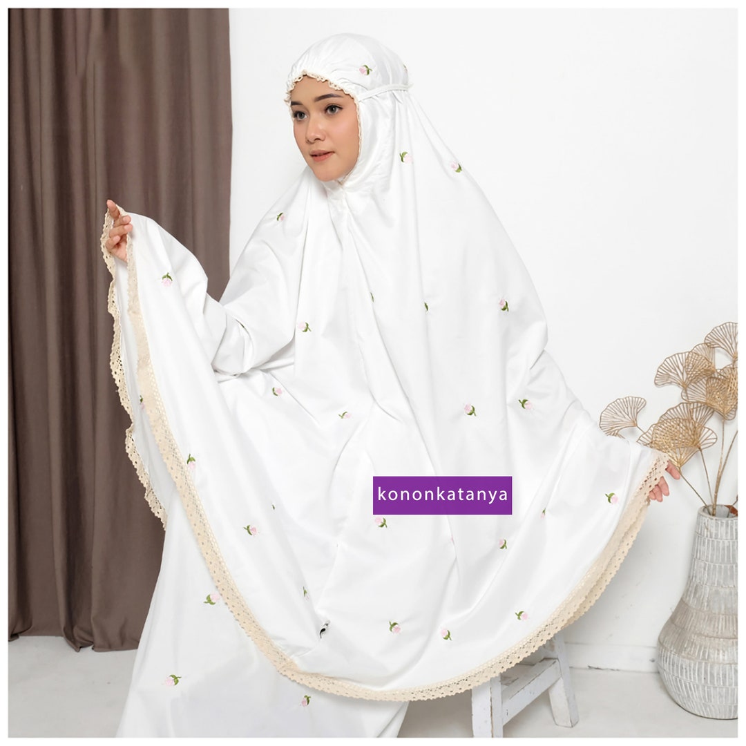 Jennabia Premium Embroidered Prayer Dress A Thousand Blossoms Scattered ...