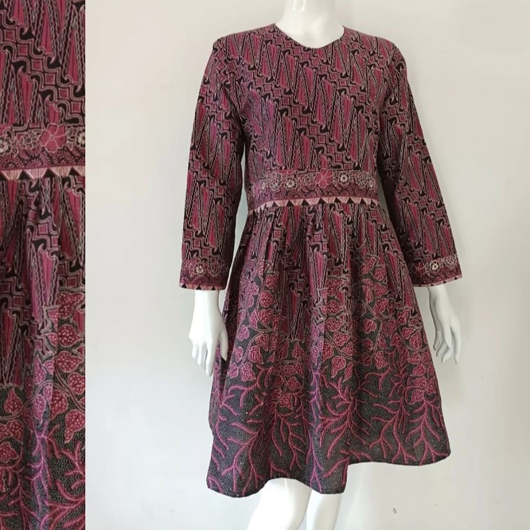 Marwati Batik Dress A Modern and Timeless Tunik Masterpiece, Batik ...