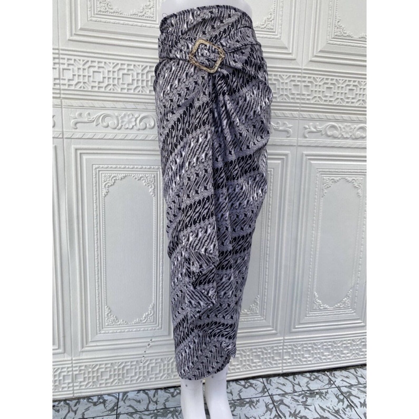 Ethnic Batik Wrap Skirt, Batik Pattern Skirt, Wrap Skirt, Batik Skirt ...