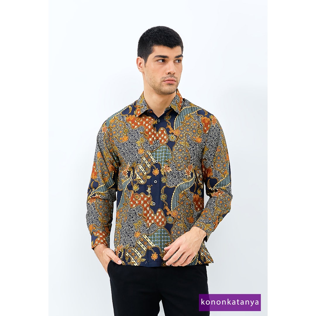 Solo Modern Elegance Odza Batik Shirt Regular Long Sleeve Batik Shirt ...