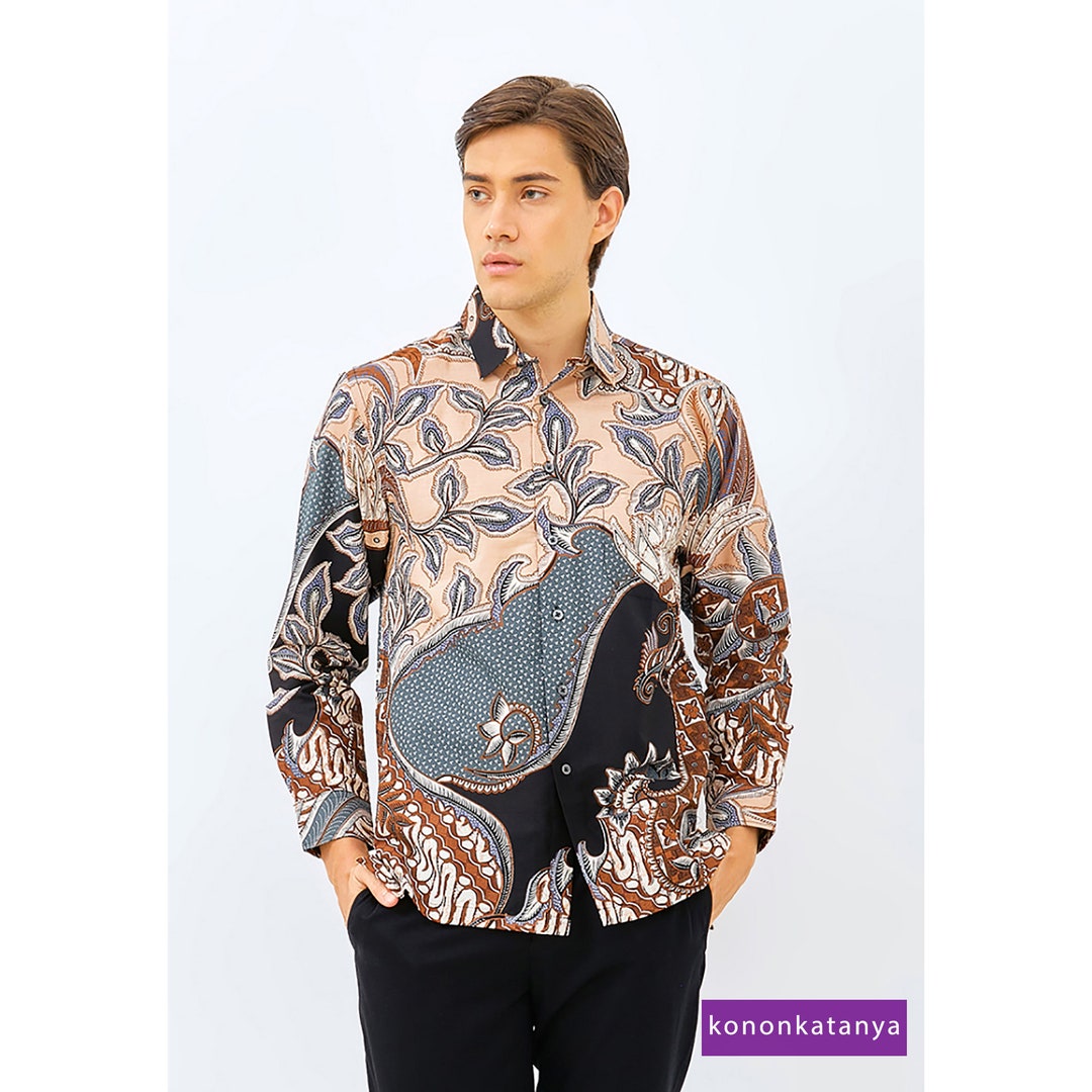 Zafar Modern Fashion Statement Odza Men's Long Sleeve Batik Shirt in ...