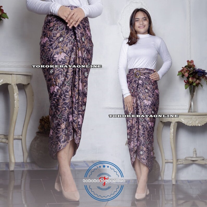 Ethnic Batik Wrap Skirt, Batik Pattern Skirt, Wrap Skirt, Batik Skirt ...