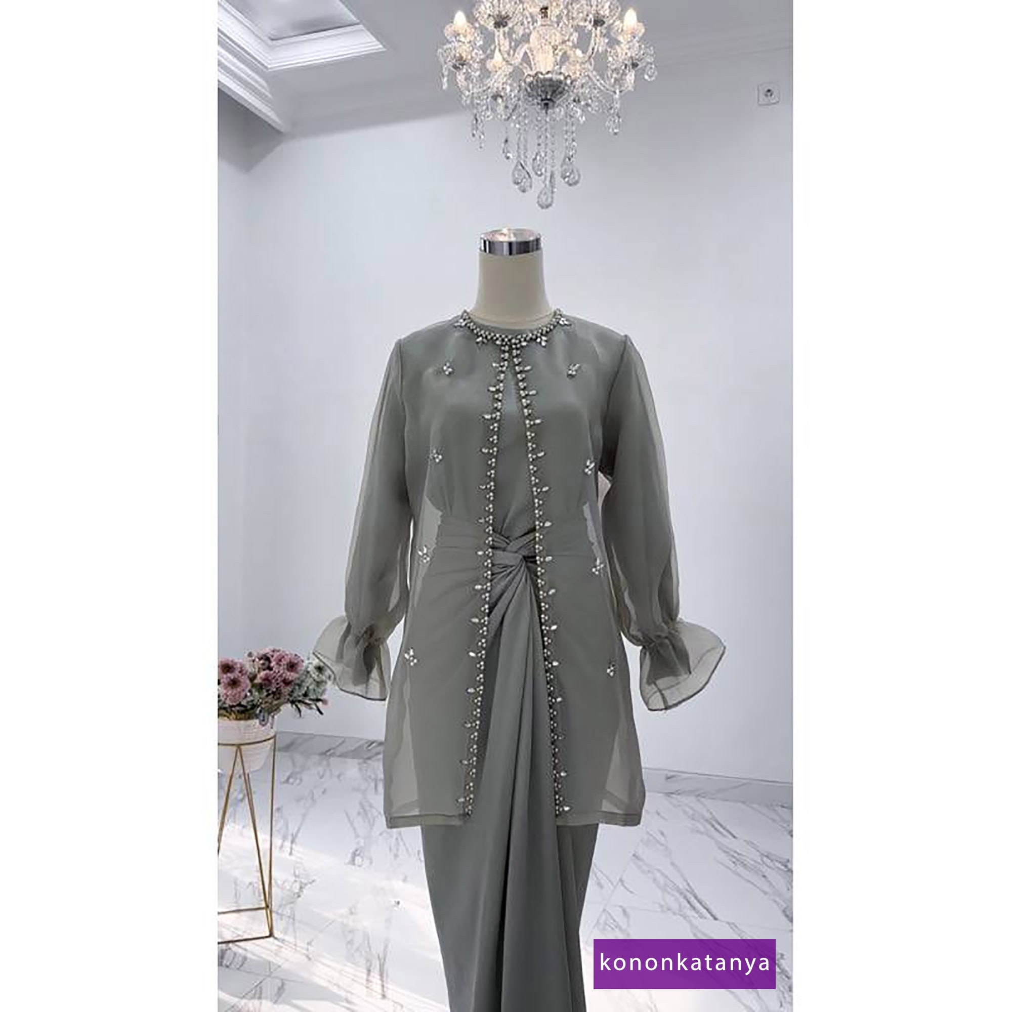 Enchanting Elegance the One Set Jemma Organza With Wrap Skirt Eliza ...