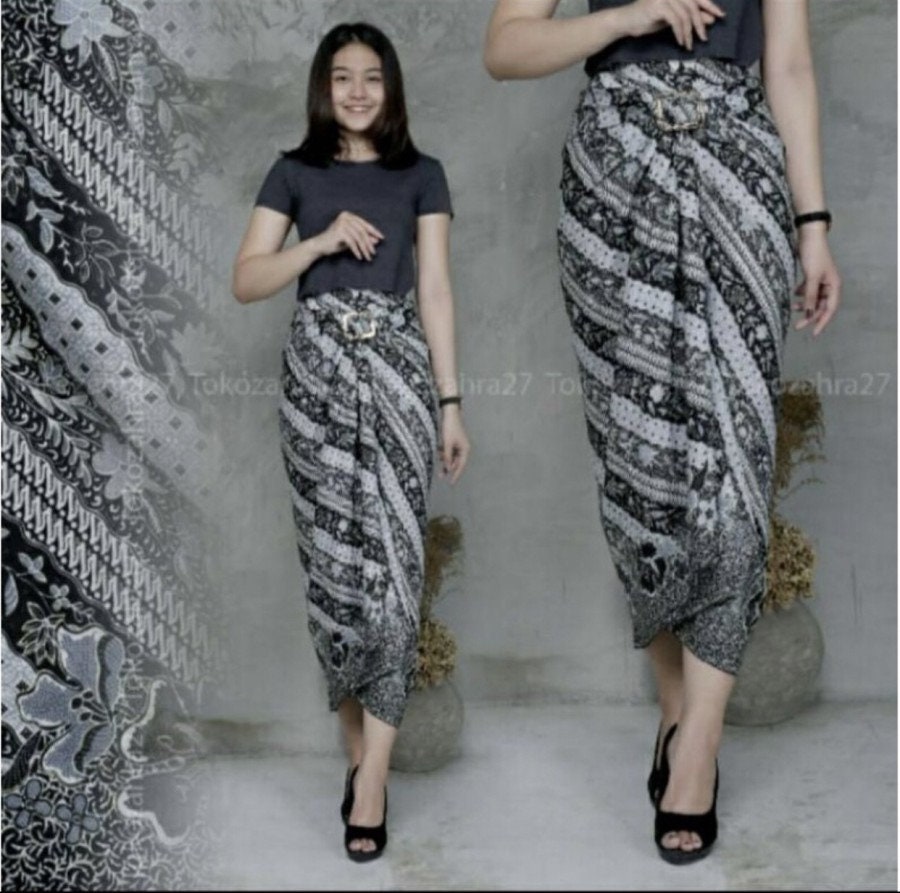 Ethnic Batik Wrap Skirt, Batik Pattern Skirt, Wrap Skirt, Batik Skirt ...