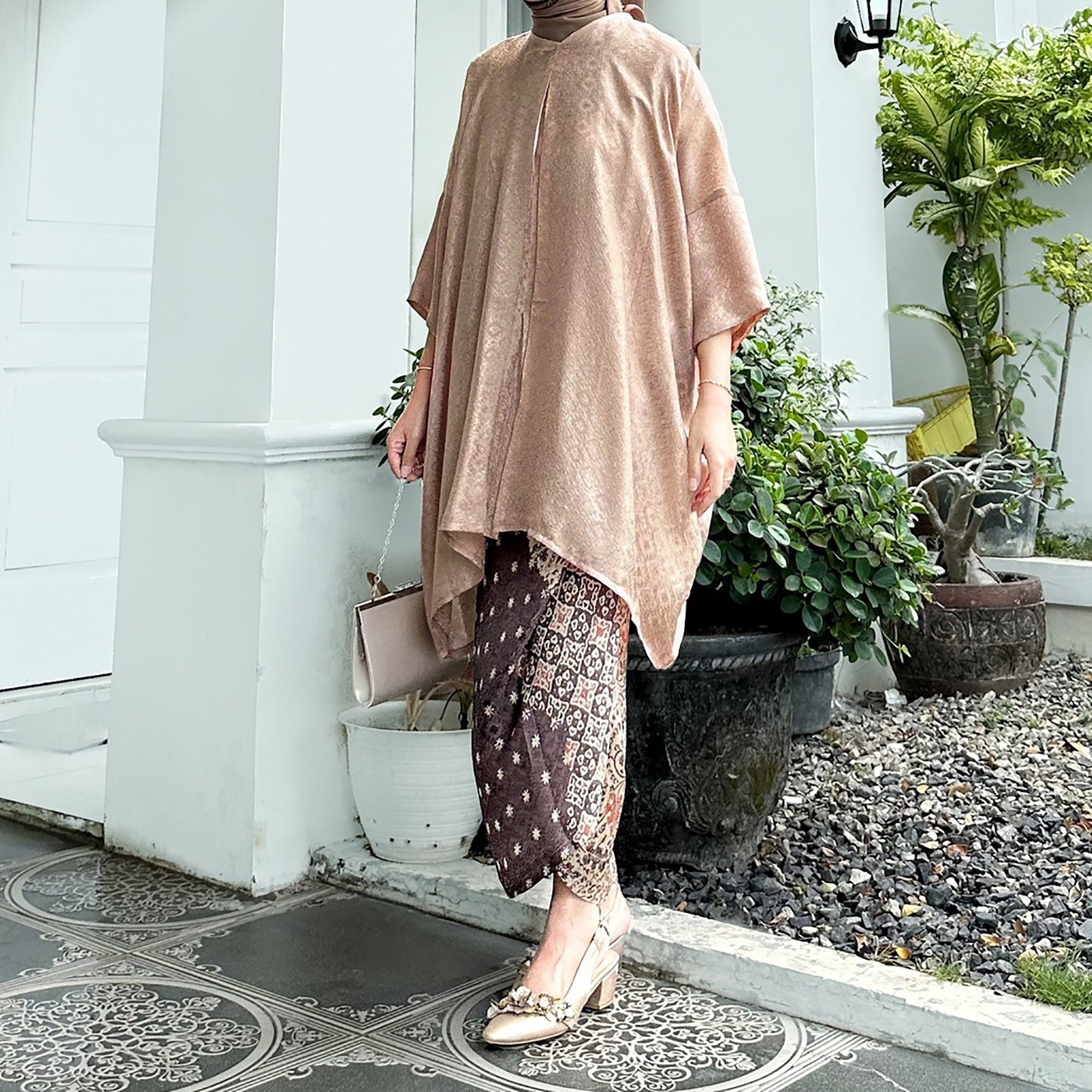 Elegant Modern Batik Blouse and Skirt Ainun Set, Batik Dress, Batik ...